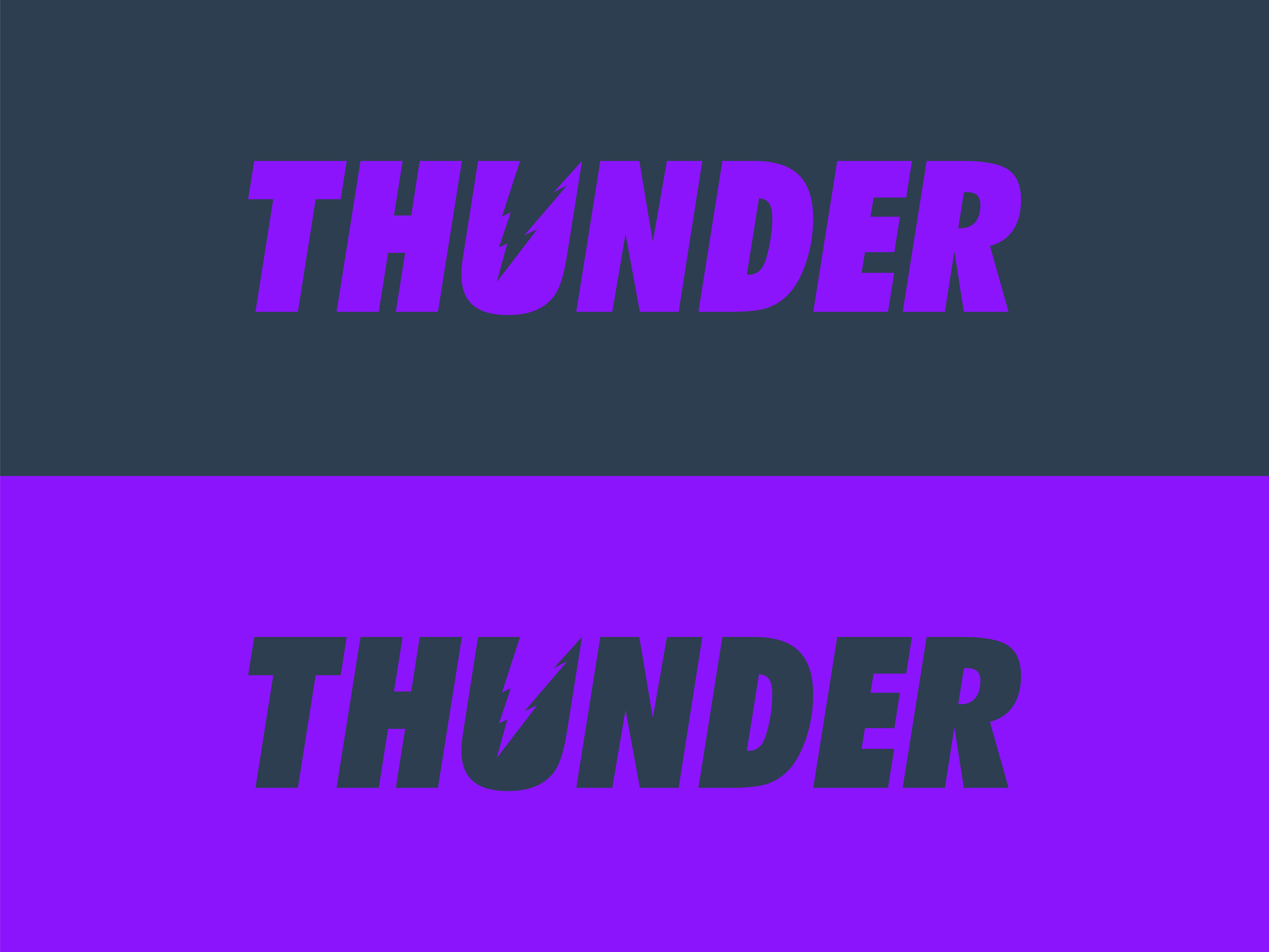 Thunder Wordmark by Adam Vizi on Dribbble