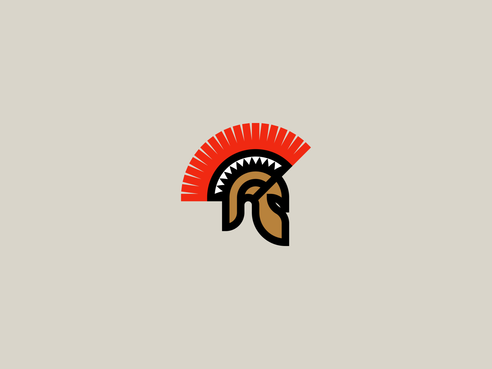 Spartan Helmet Logo by Adam Vizi on Dribbble