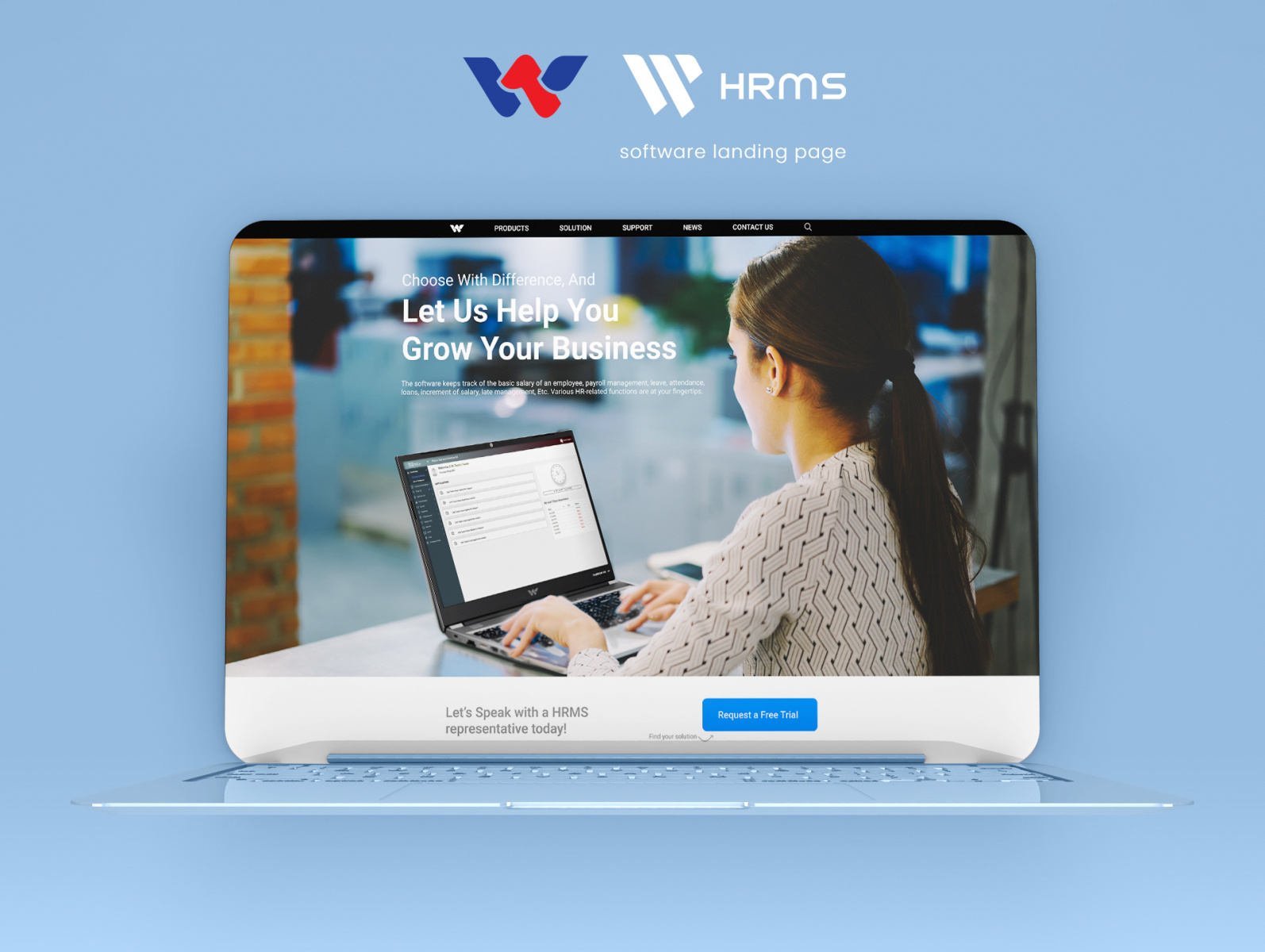 Walton HRMS Software Website Landing Page by Sifat Sauf on Dribbble