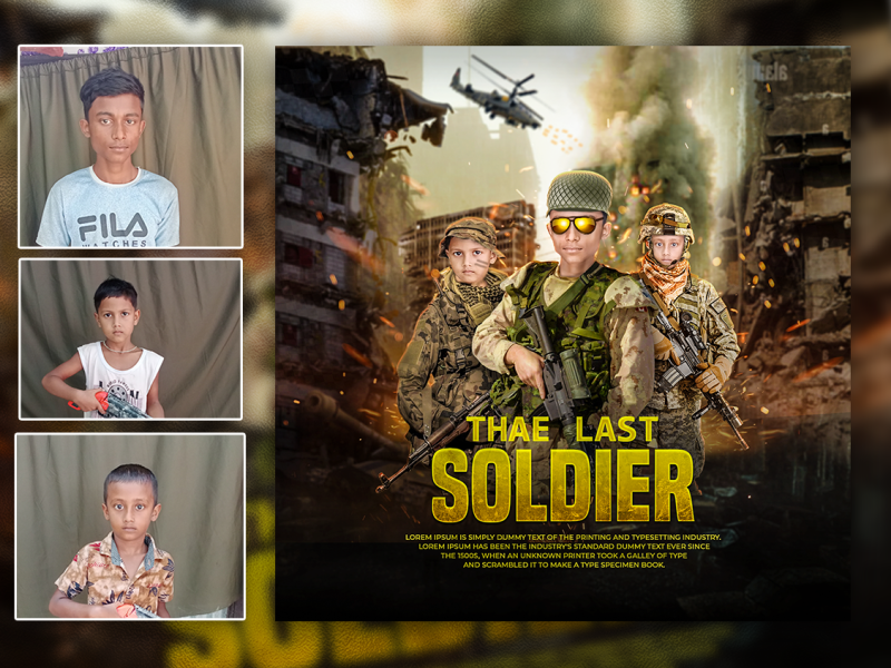 War Movie Flyer / Poster Design by Dilip Gharami on Dribbble