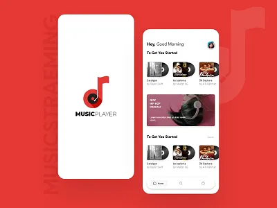 Music Streaming App Design designs, themes, templates and downloadable ...