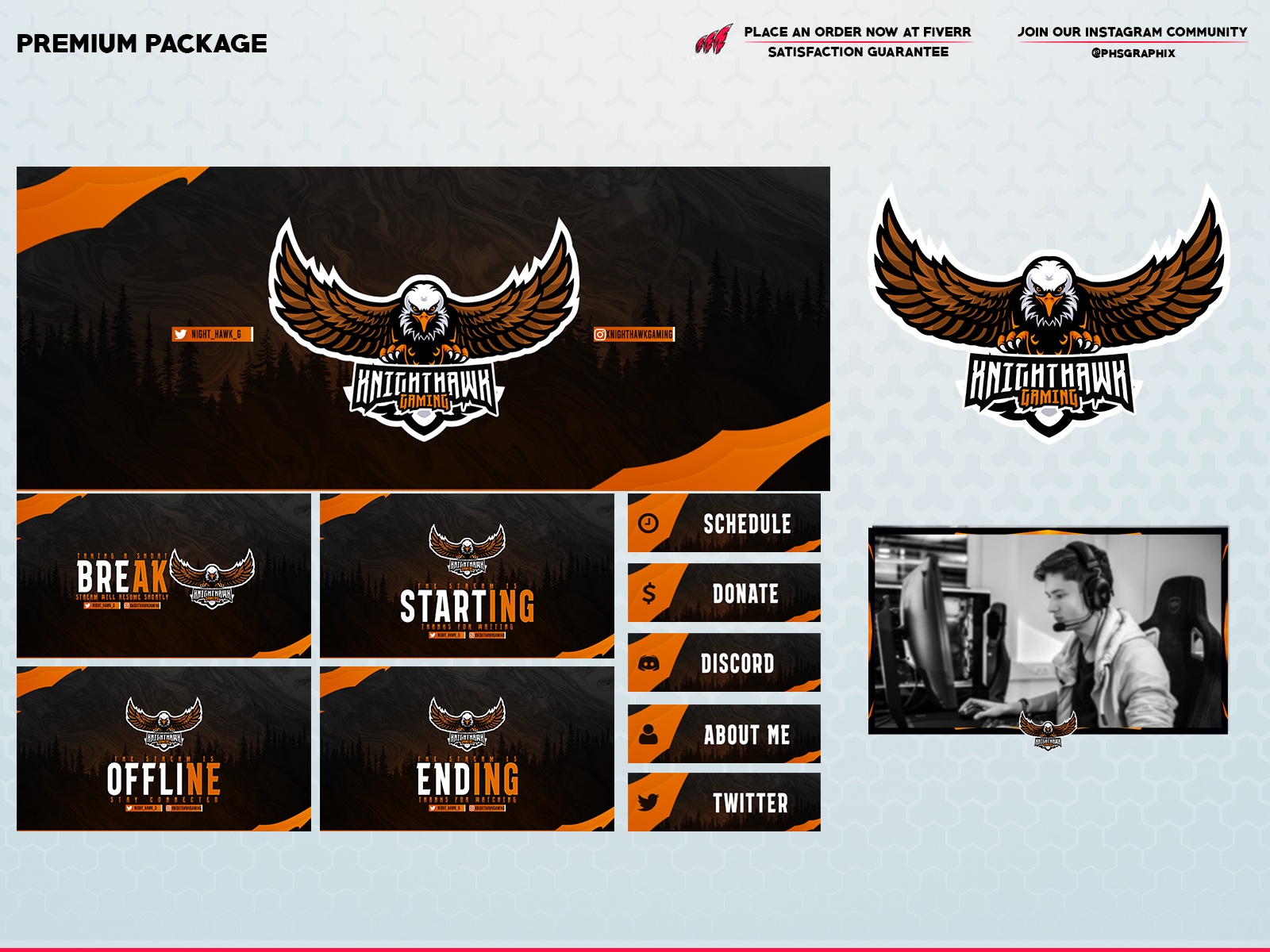 Fire looking hawk ! by PhsGraphix on Dribbble