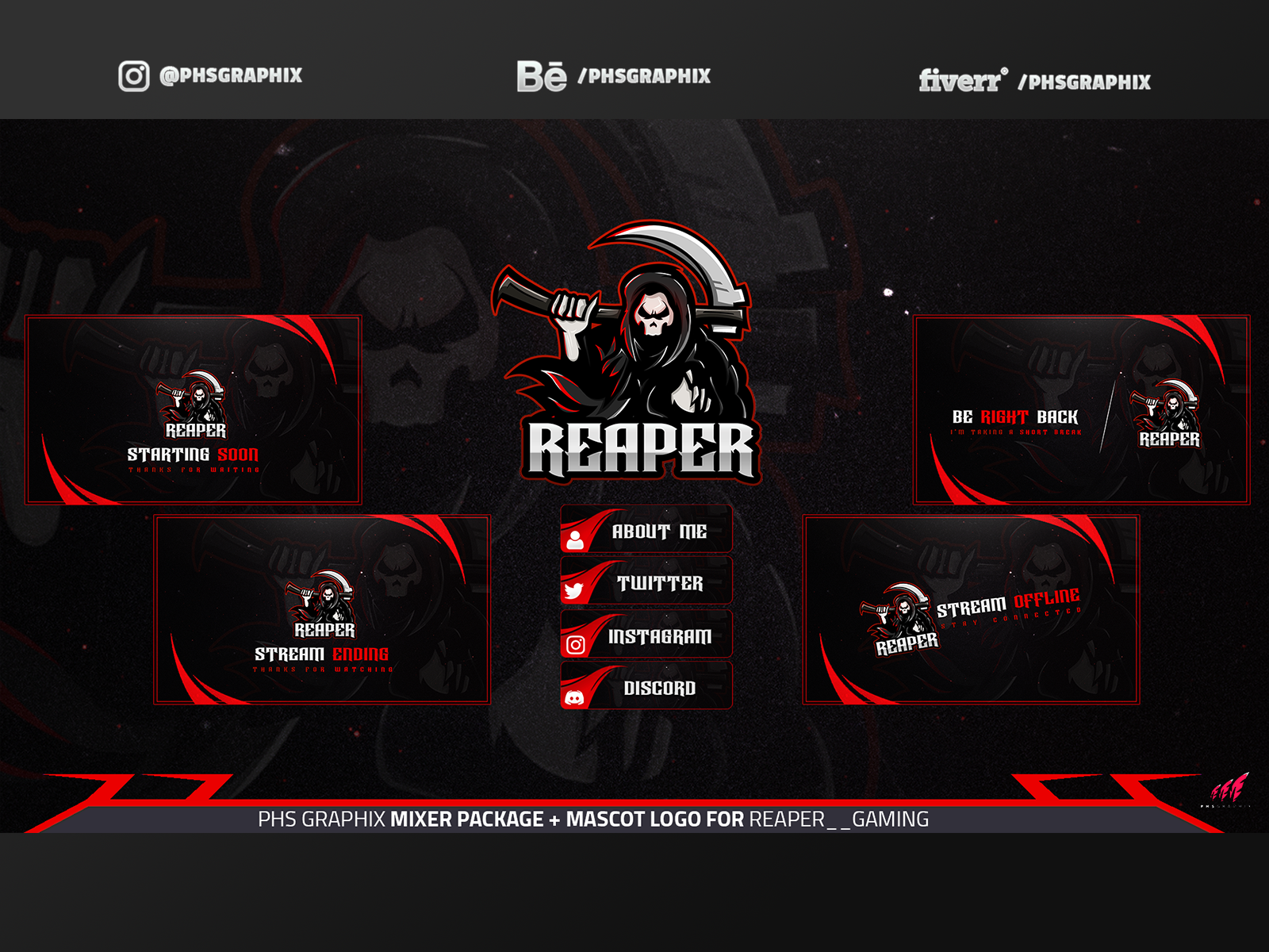 Full Twitch Package For REAPER by PhsGraphix on Dribbble