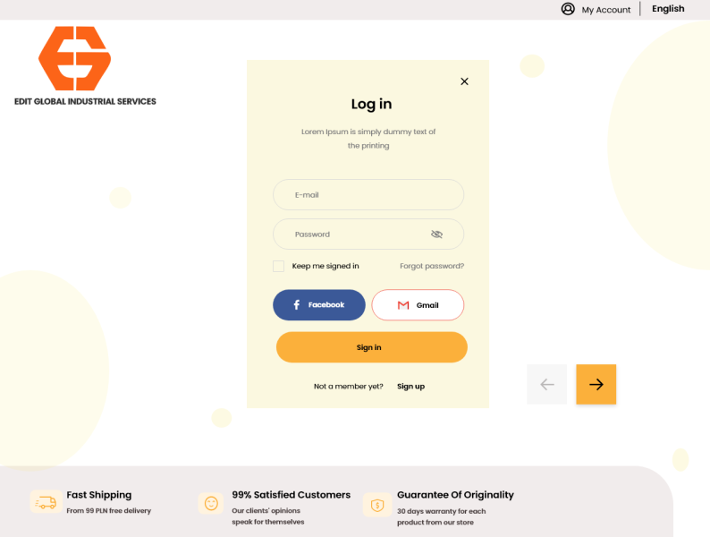 Dribbble - Login Page.png by ALLISON CHINWENDU
