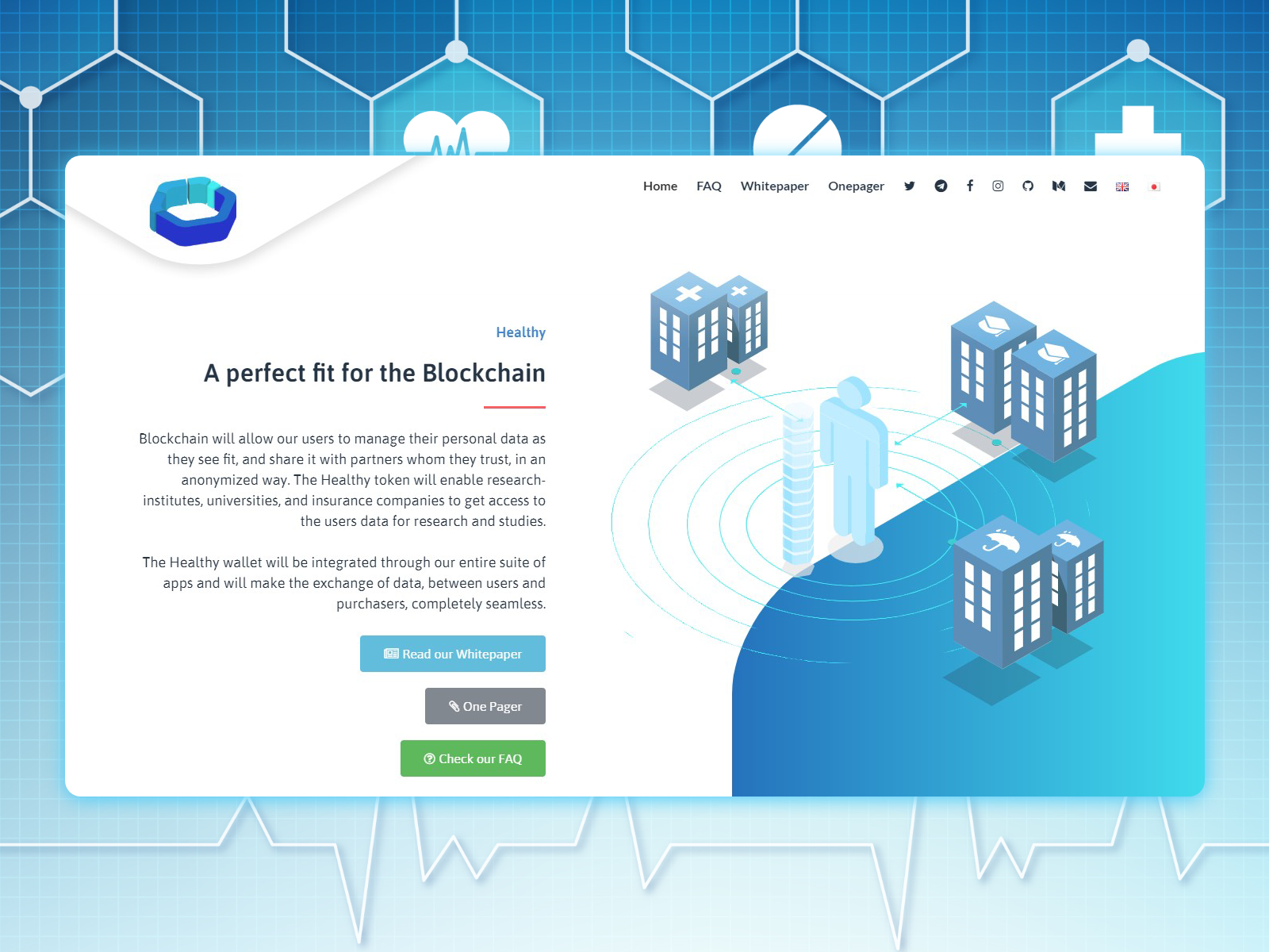 ICO landing page by Patrick Chen on Dribbble