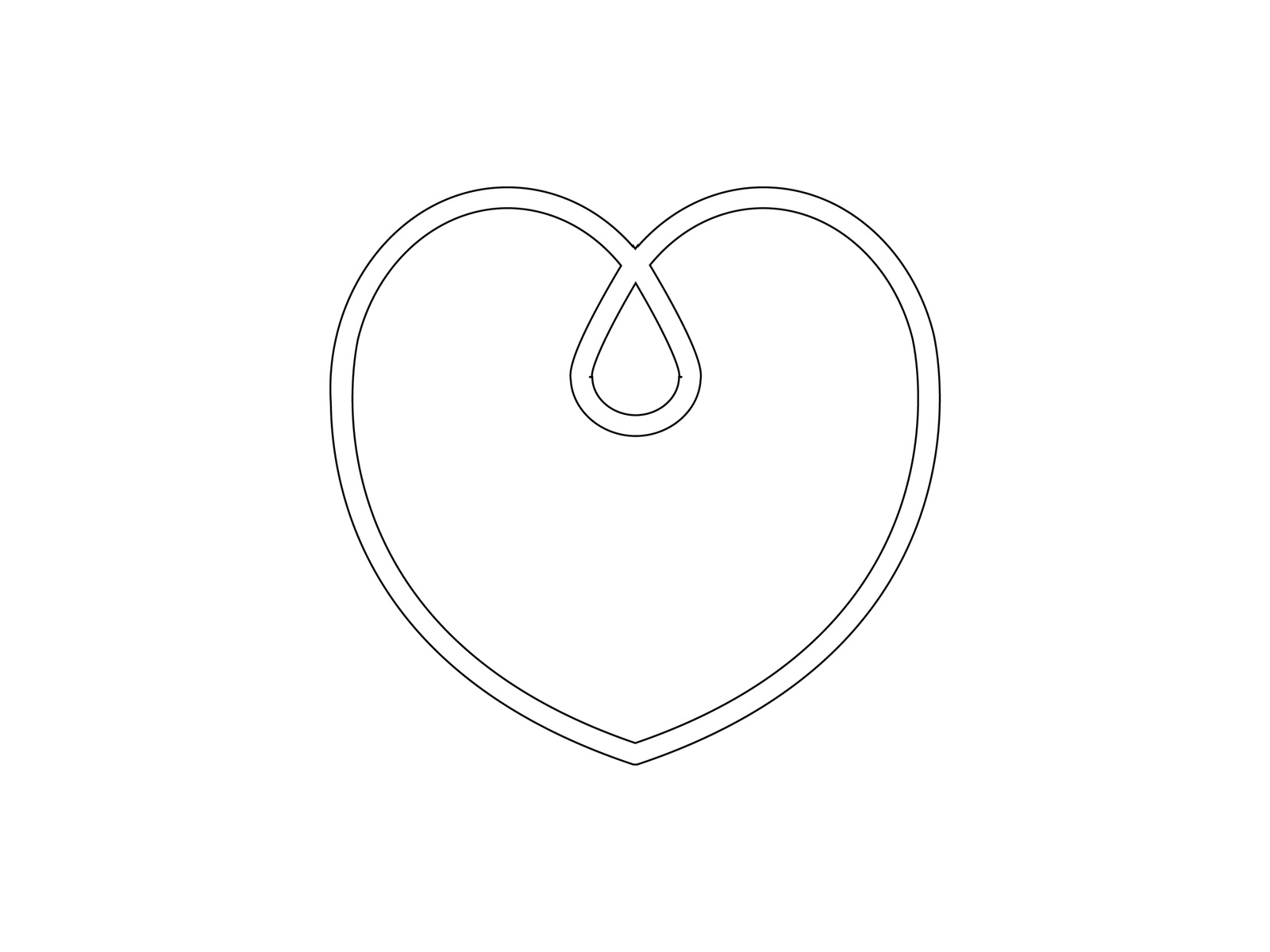 Heart Loop Logo Outline by Samuel Ministar on Dribbble