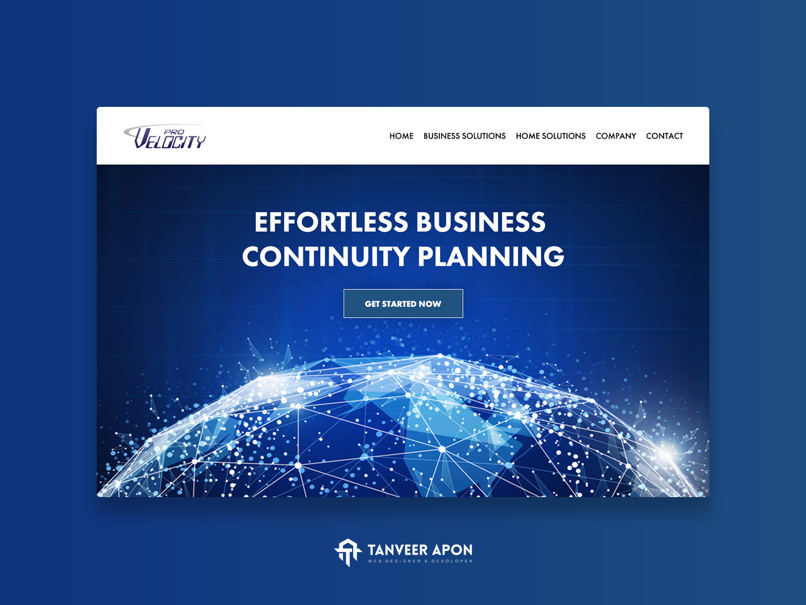 Technology Company Website Design by Tanveer Apon on Dribbble