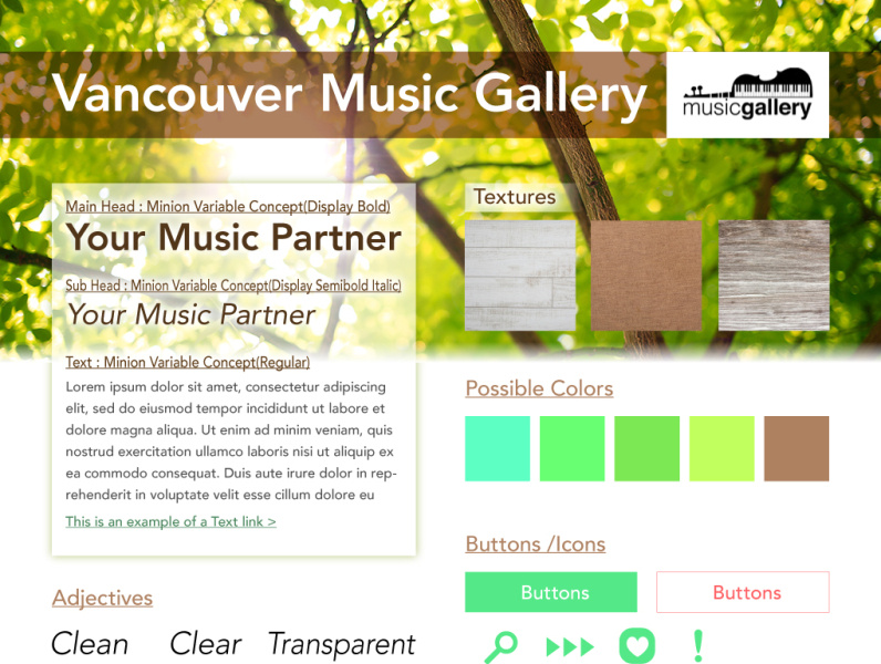 Vancouver Music Gallery design proposal by Takako on Dribbble