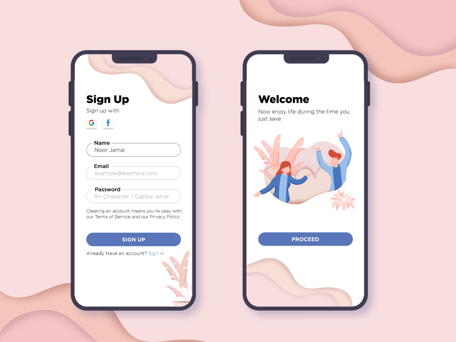 Sign Up Page By Noor Jamal On Dribbble