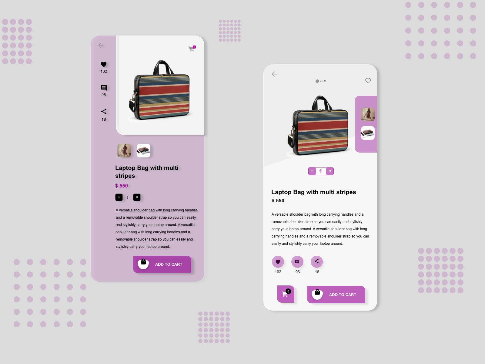 Product information Screens by Primocys on Dribbble