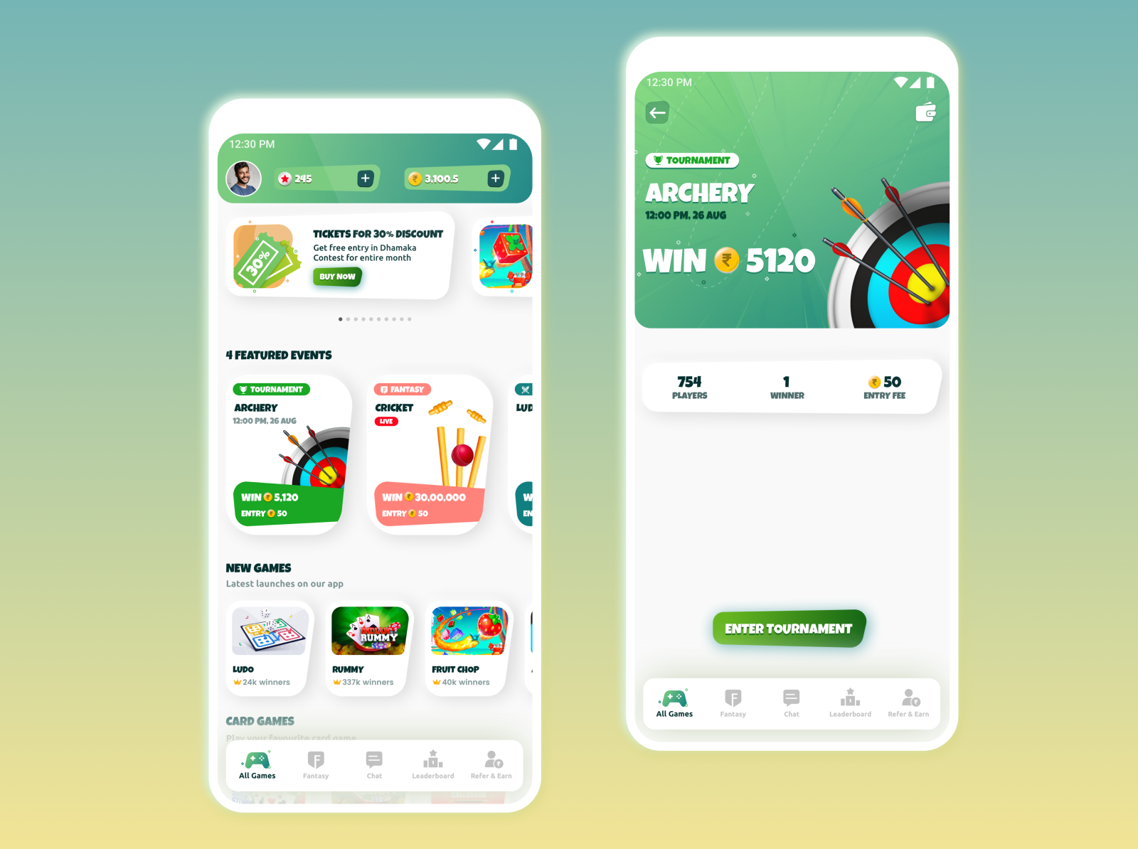 Gaming app by Aravind Jayakumar on Dribbble