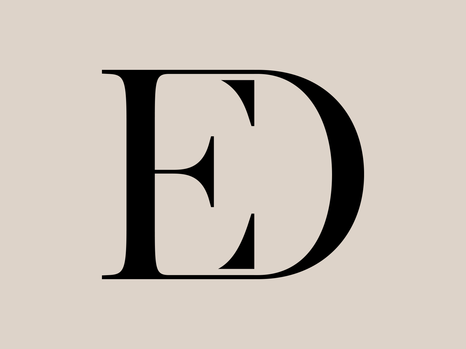 ED Monogram Logo Mark Design by Murat Bo on Dribbble