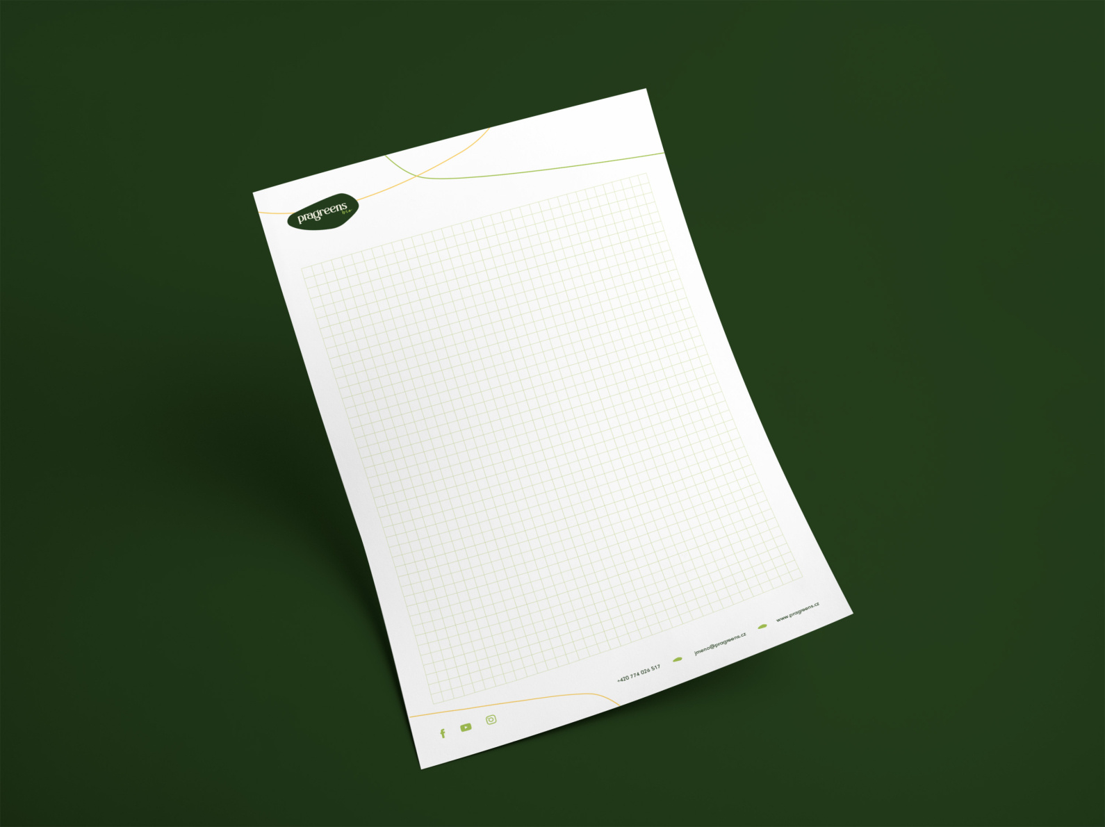 Print media / pragreens by ERDWEN studio on Dribbble