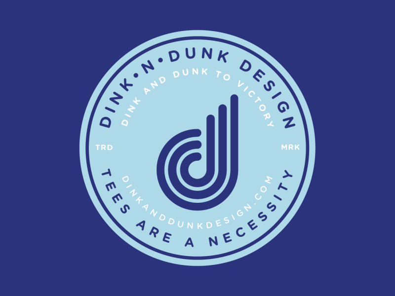Dink and Dunk Design Badge by Ocean Size on Dribbble
