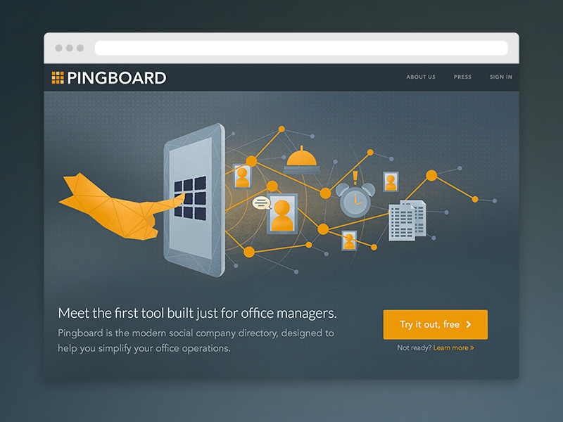 Pingboard Website by Corey Ward on Dribbble