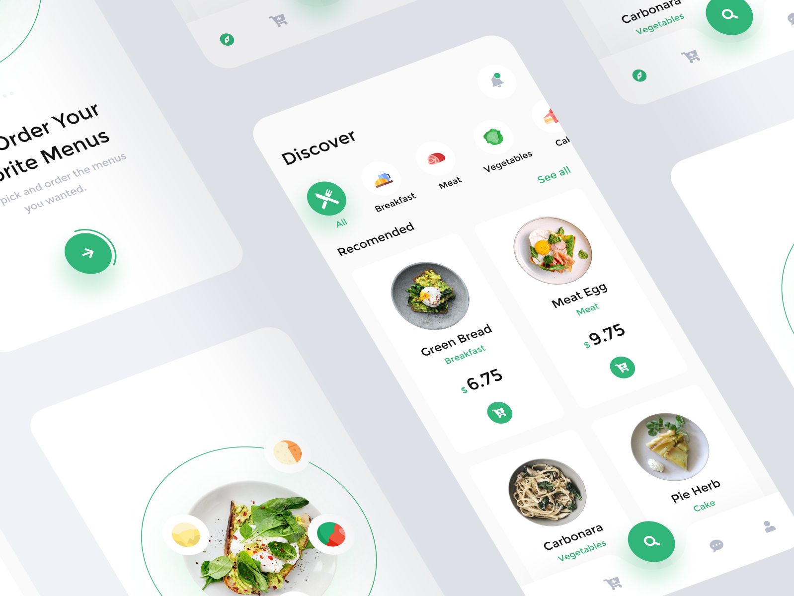Food Mobile App Design by achmadkikikarisma on Dribbble