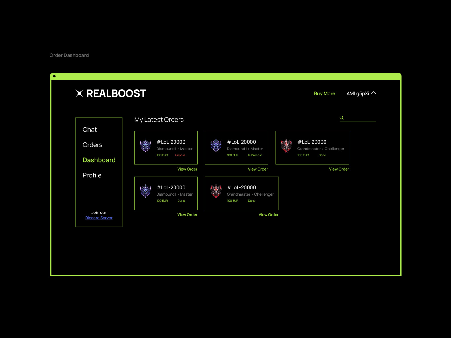 Realboost — Game Boosting Website by Rita Ratnikova on Dribbble