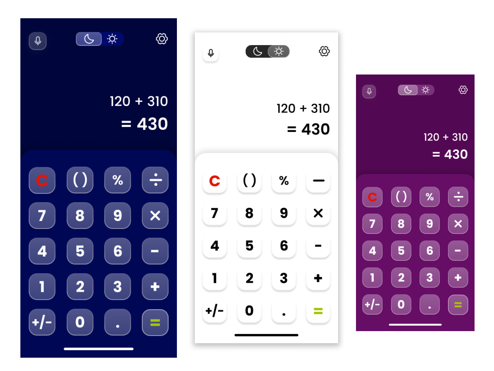 Calculator UI Design by Nishat Tonni on Dribbble