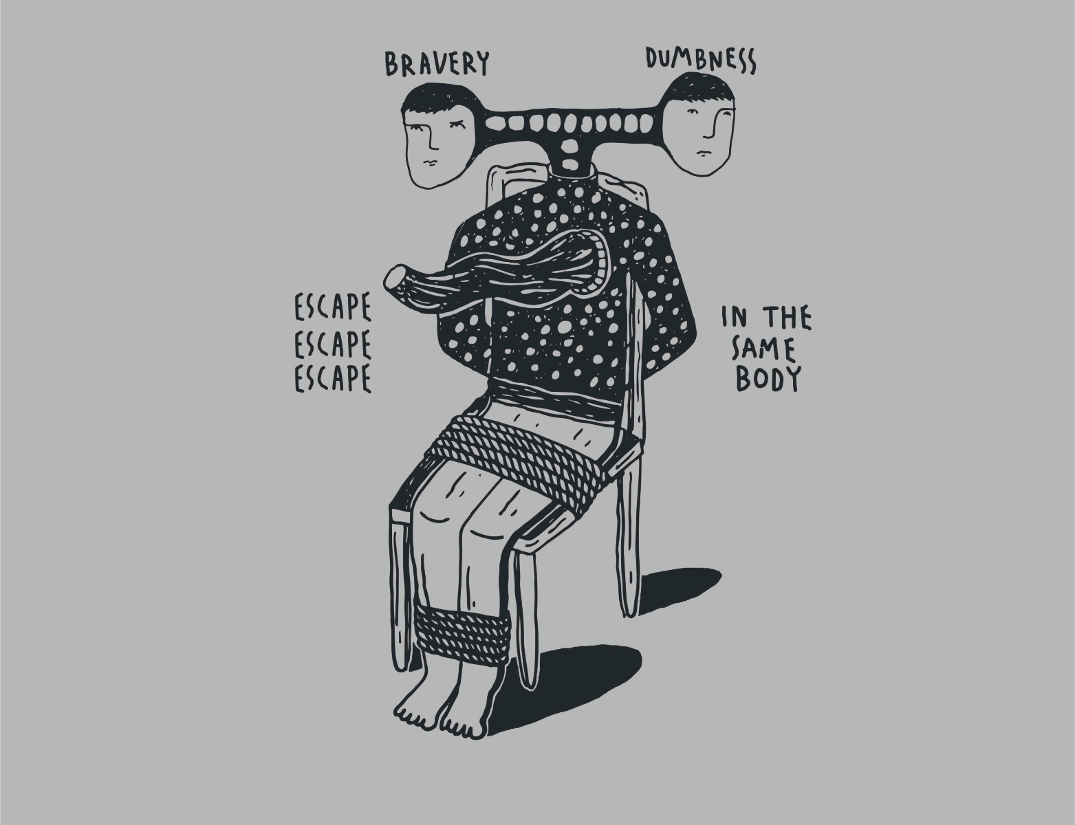 Bravery vs Dumbness by PAMFLAT on Dribbble