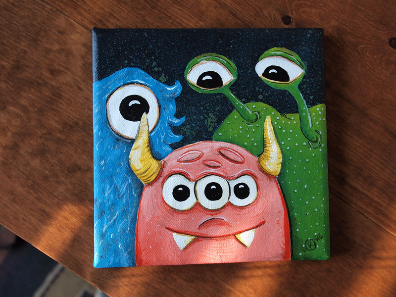 Monster Painting by Geoffery Rowe on Dribbble
