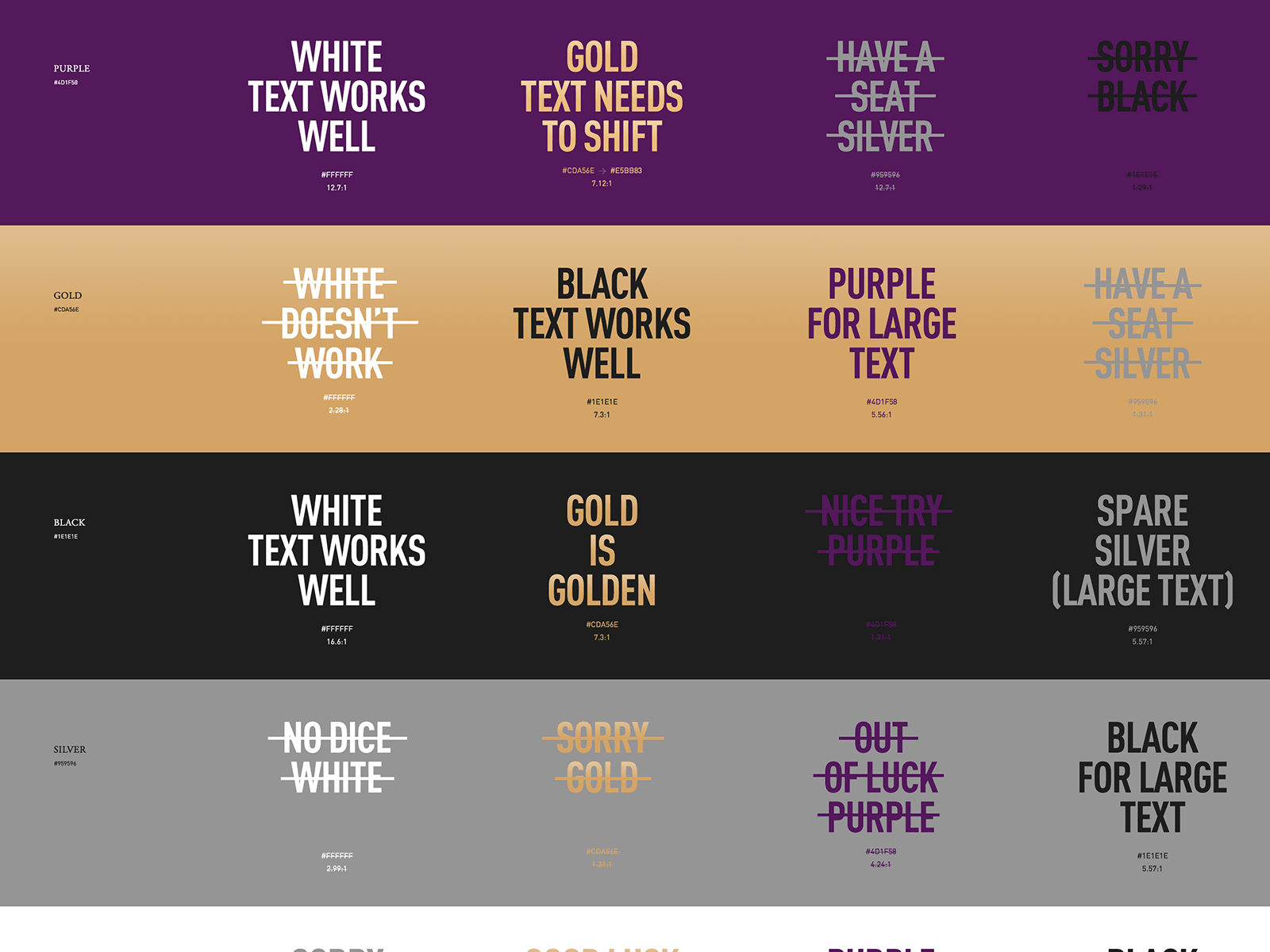 Testing color contrast ratios by Dan Mall for SuperFriendly on Dribbble