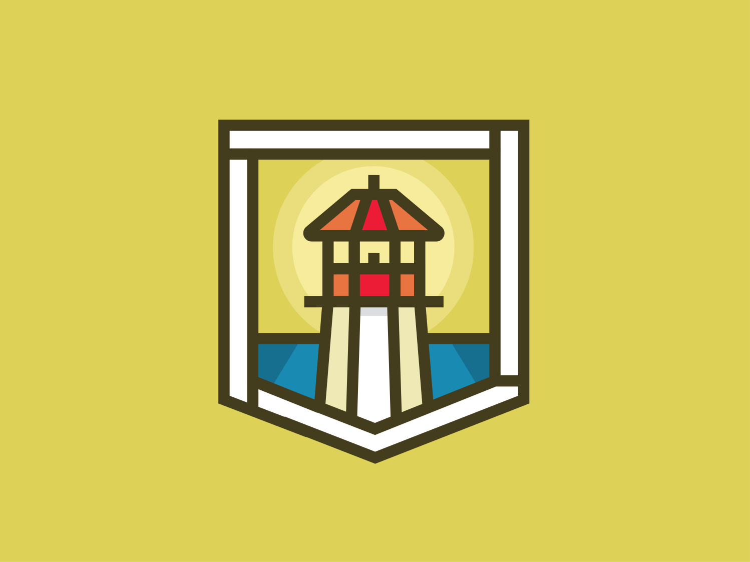 Lighthouse / Badge by Darren Pollock on Dribbble