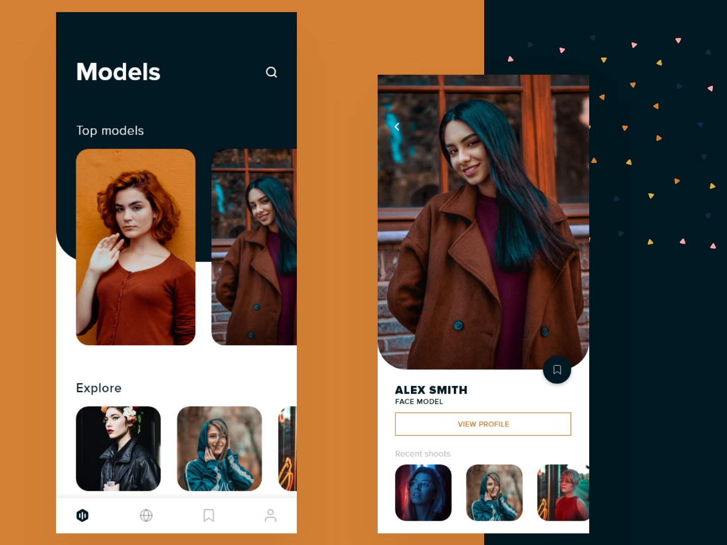 Models App by Marv Akande on Dribbble