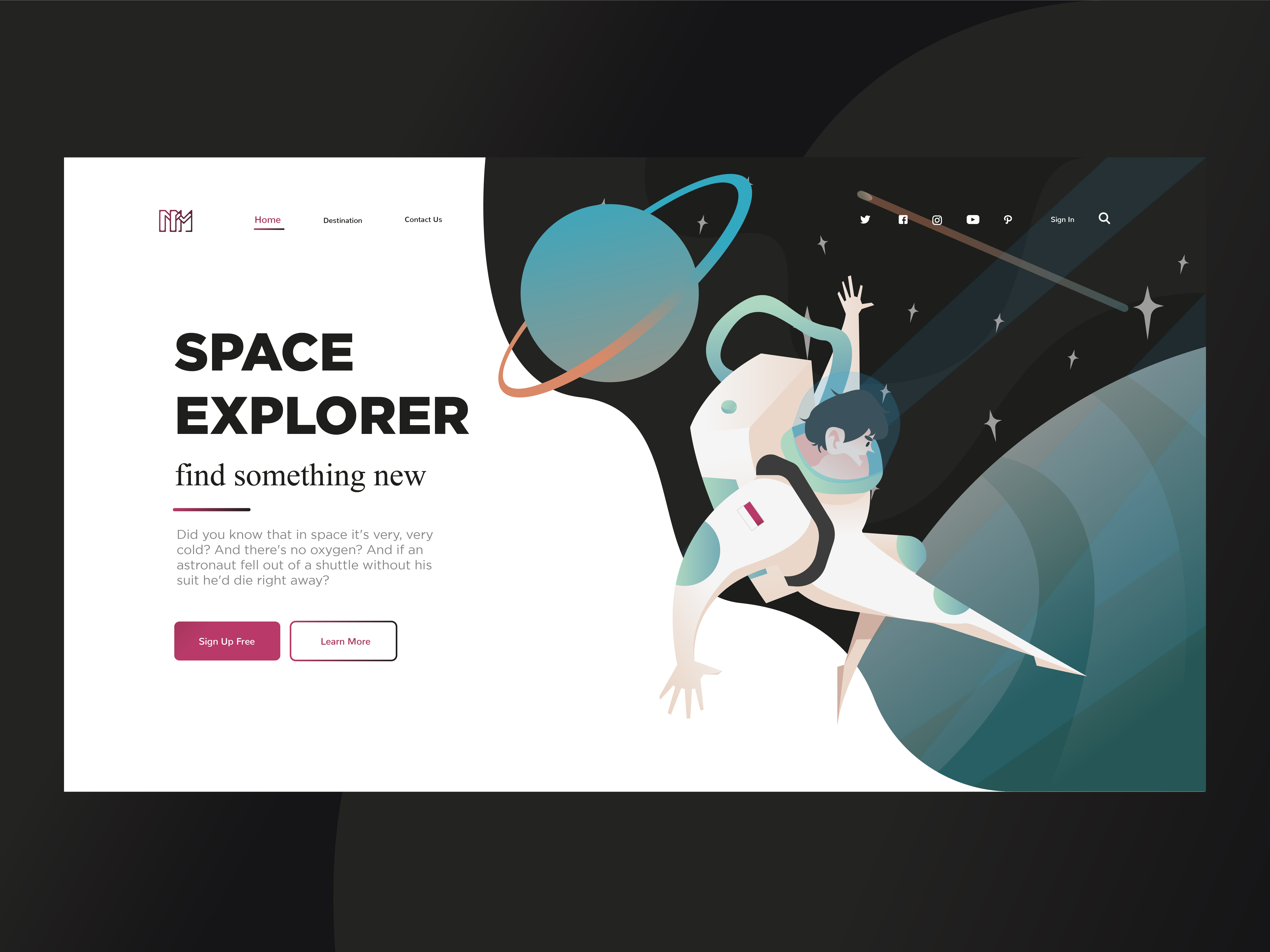 Dribbble - space_explorer.jpg by Andrawan Adhitya