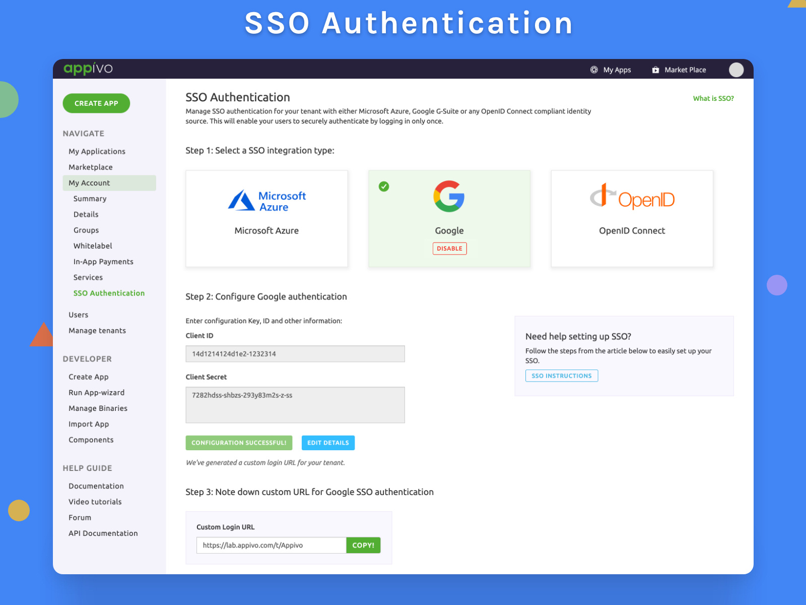 SSO Authentication - User Interaction by Chetan Bhatia on Dribbble