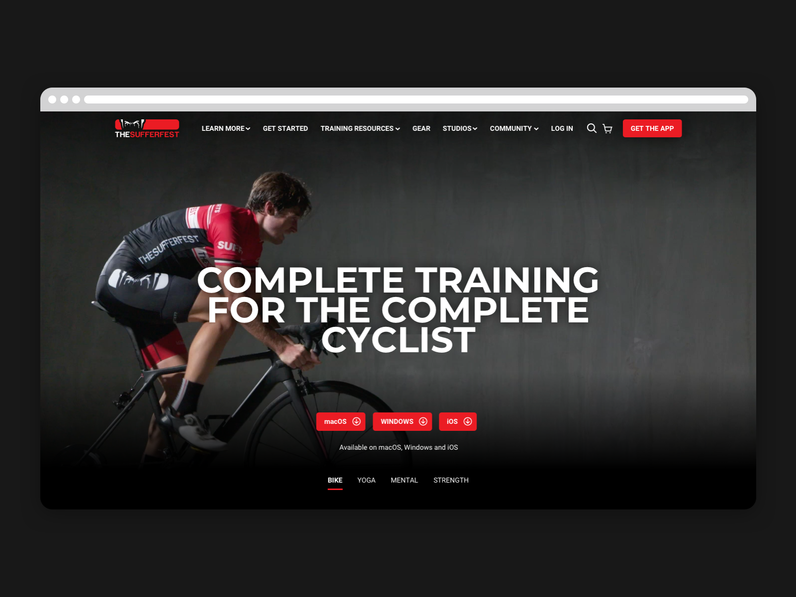 The Sufferfest Website + Ecommerce Shop by Andrew Ciobanasiu for ...