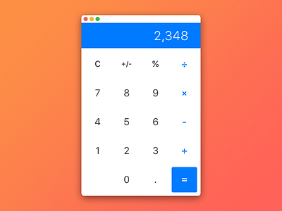 004 - Calculator by Morgan Carter on Dribbble