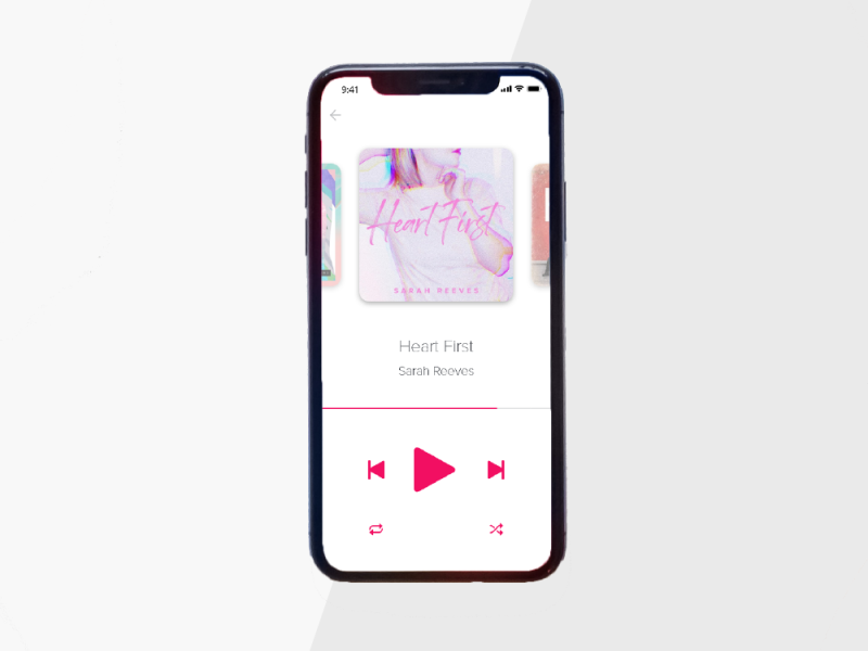 Music Player by Joshua Davis on Dribbble