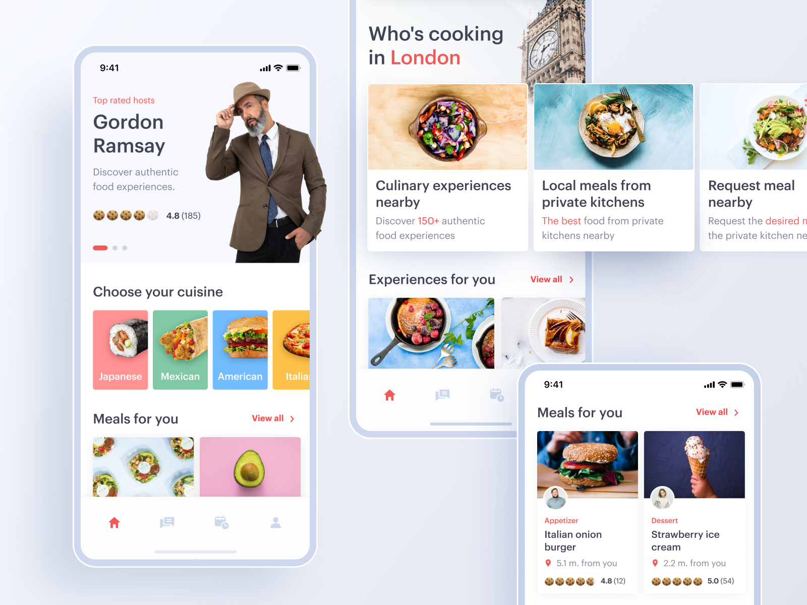 Local Food Experiences App by Alexandra Marchenko for TheRoom on Dribbble