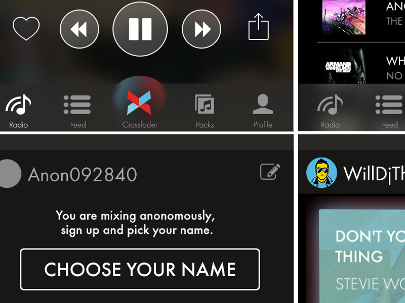 Crossfader UI Details pt. 2 by William Newton on Dribbble