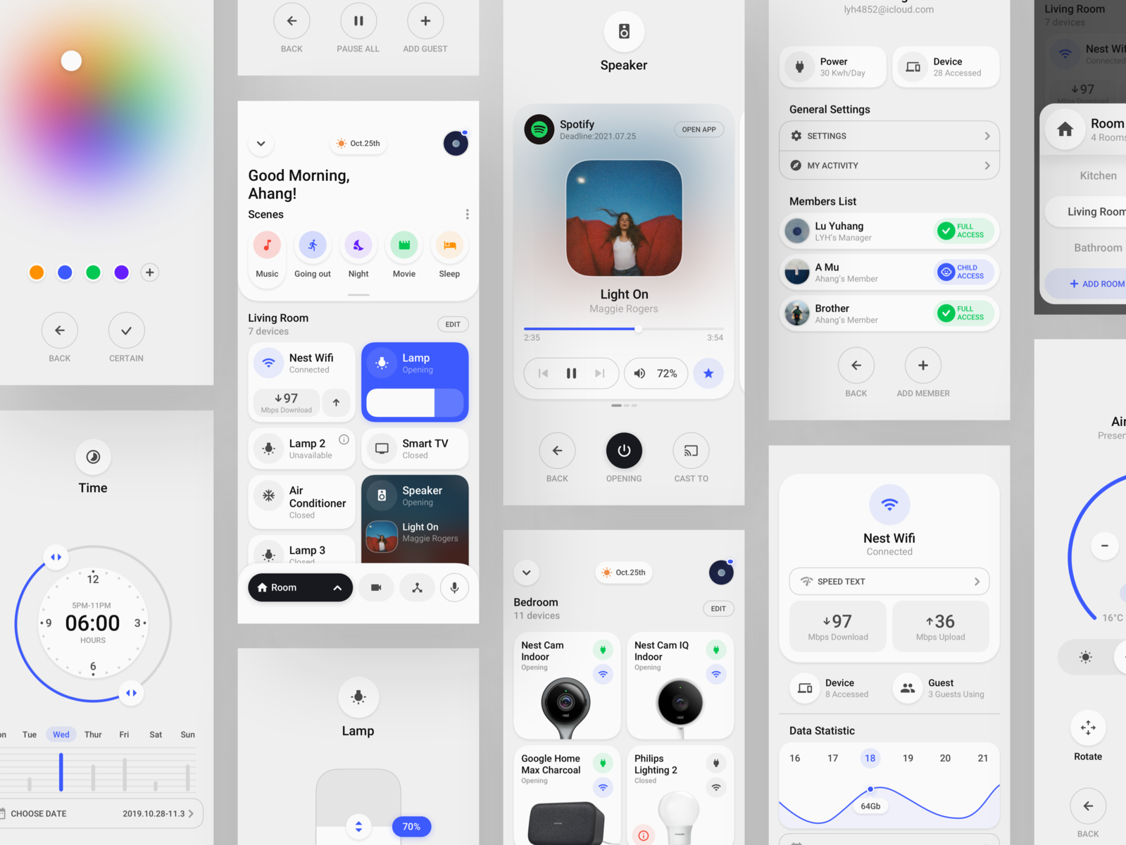 Redesign Smart Home (Light) by yuhang on Dribbble