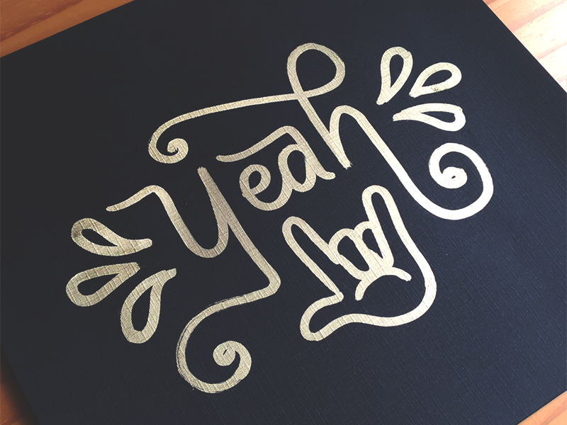 Yeah! by Hugo Cruz on Dribbble