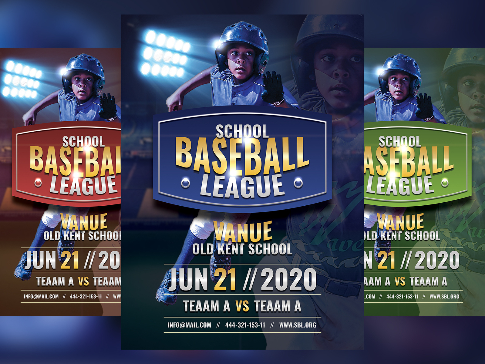 School - Baseball Flyer Template by Smashing Studio on Dribbble