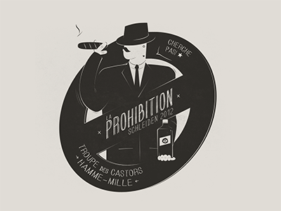 Prohibition Illustration by ADDFCDB on Dribbble
