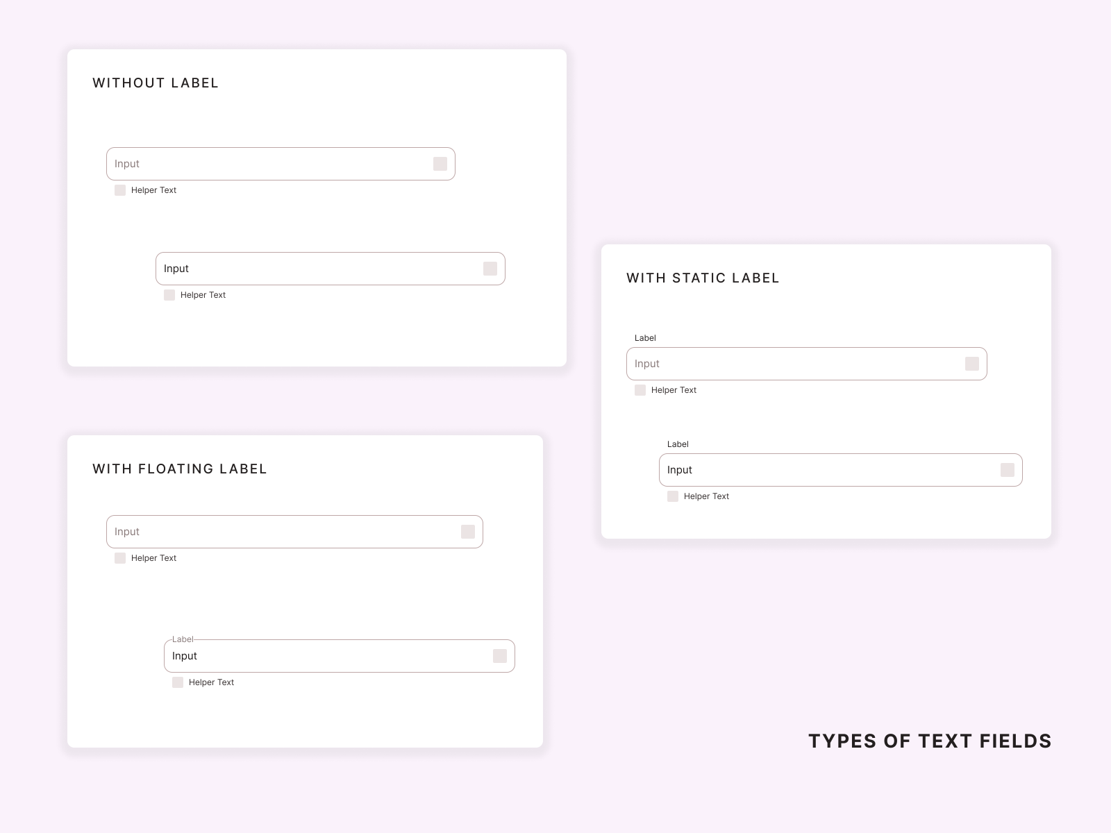 Day 72:Types of Text fields by Sonali Kshirsagar on Dribbble