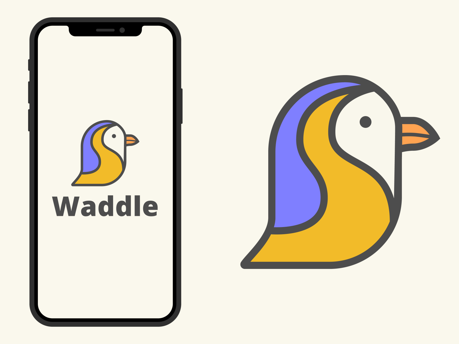Waddle Logo design by Lara Nuij on Dribbble