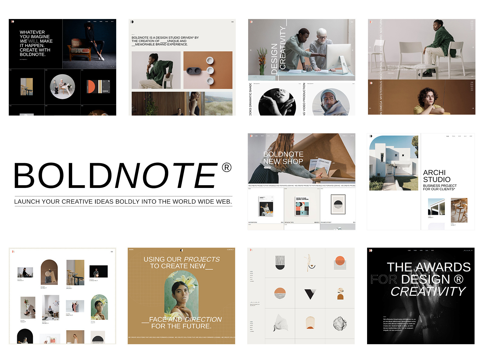 Boldnote - Portfolio and Agency WordPress Theme by Qode Interactive on Dribbble