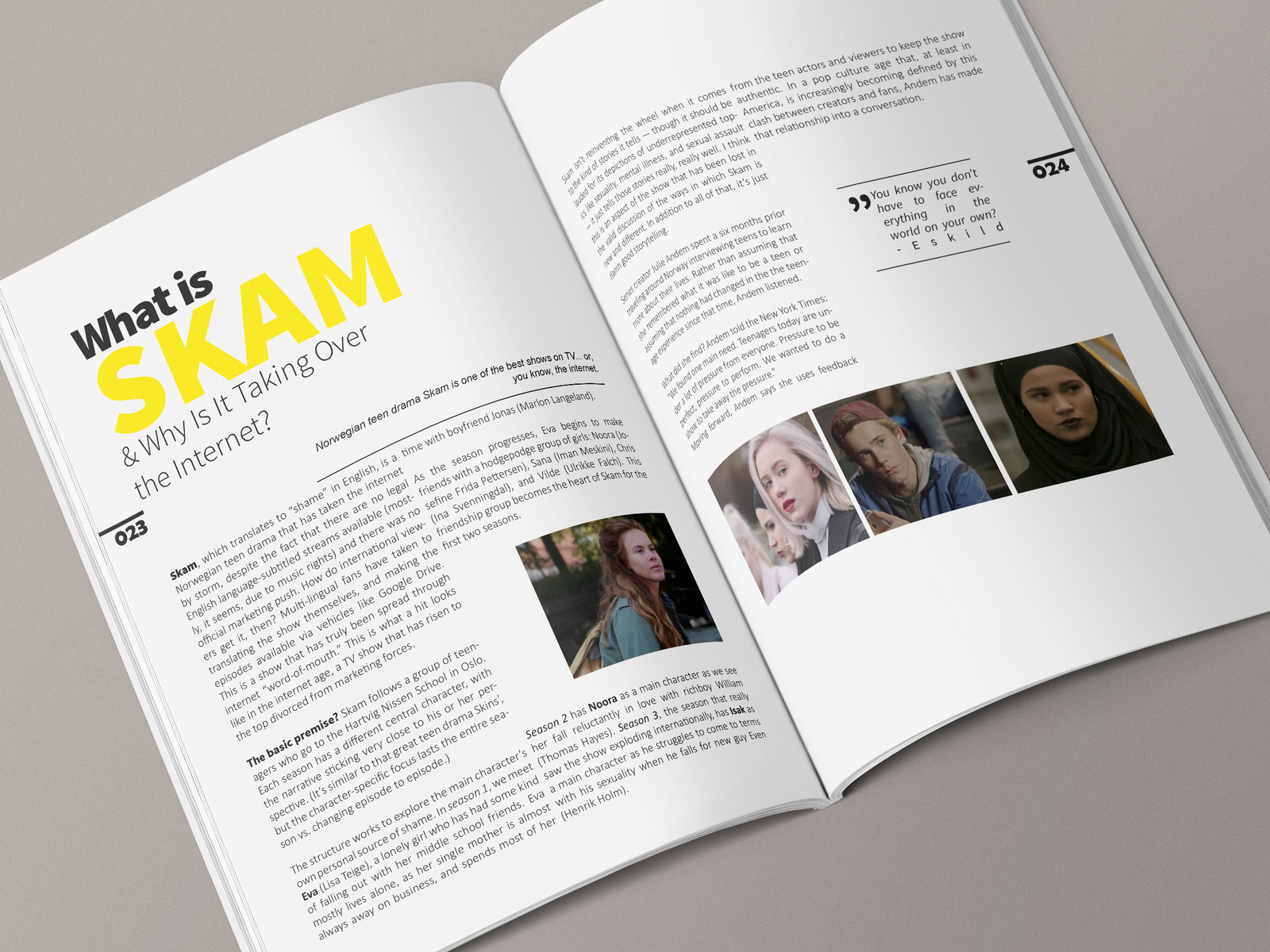 Magazine Spread Design By Anamaria Oprinesc On Dribbble