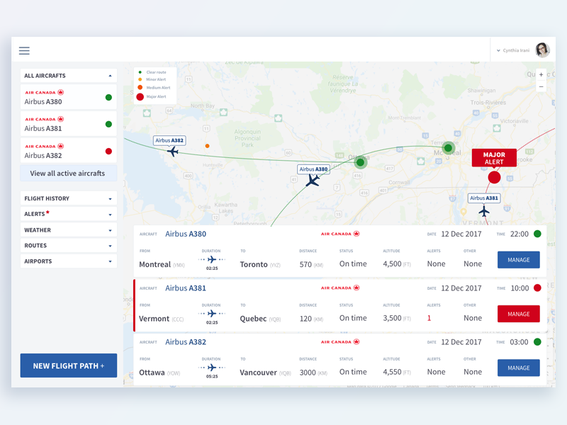 Fleet management app by Cynthia Irani on Dribbble