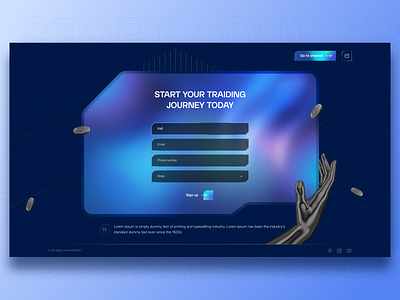 Login and Welcome Page by Anna Slobodianiuk on Dribbble