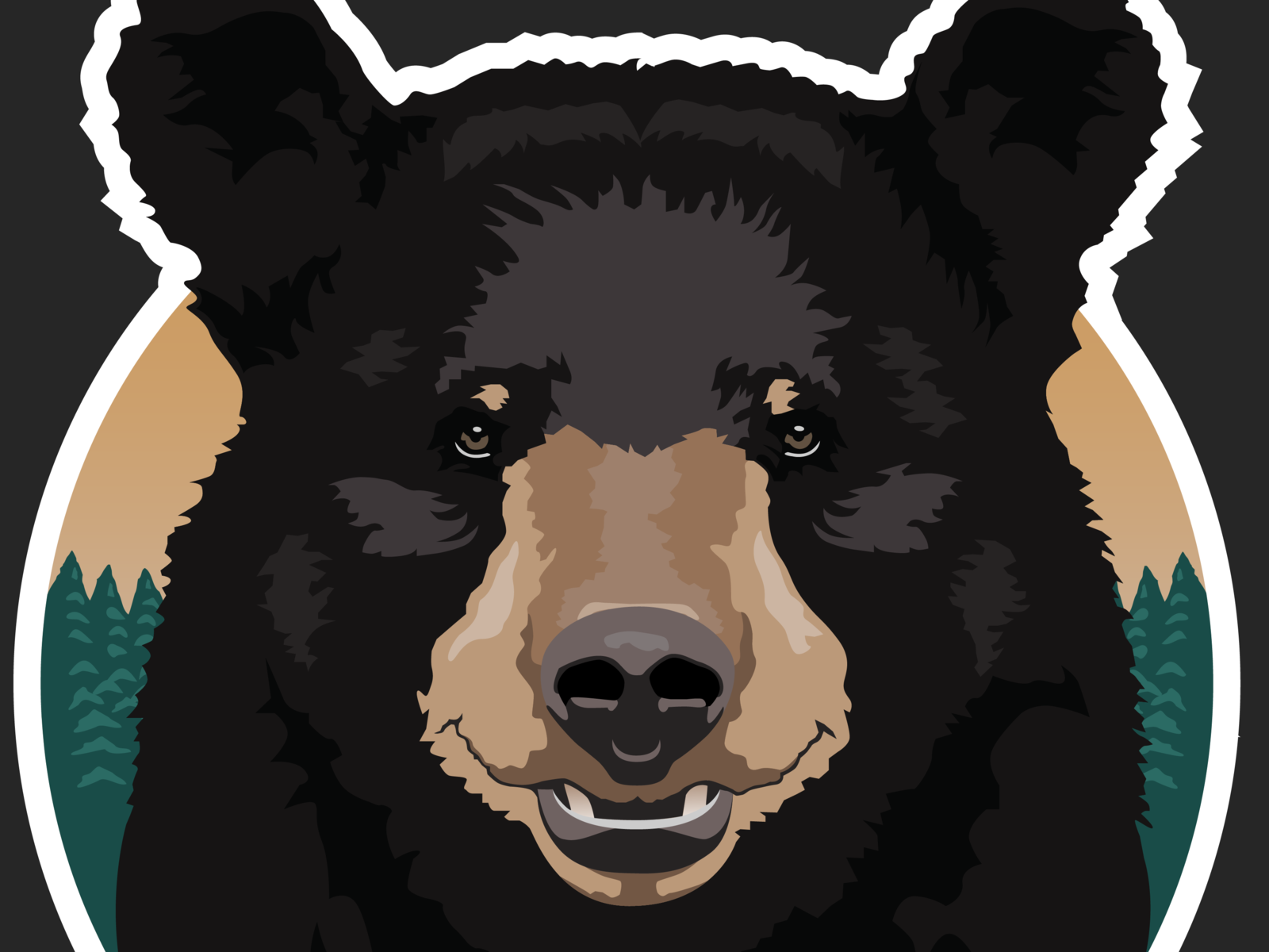 Black Bear Sticker by Jeff Frazier on Dribbble