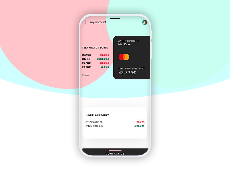 Bank UI / UX by Anthony on Dribbble
