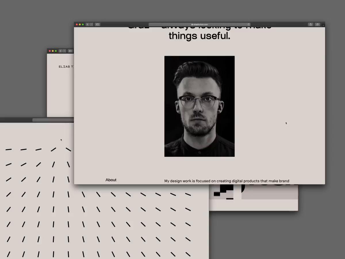 Personal Portfolio Relaunch by Elias Tinchon on Dribbble