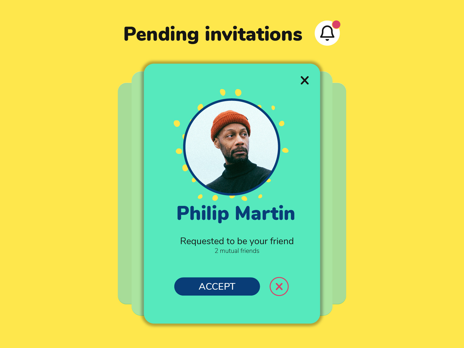 Daily UI #078 - Pending Invitation by Jordan McLean on Dribbble