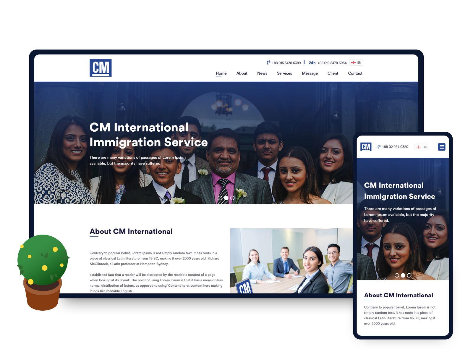 CM International Immigration Service by SEO Audit Agency on Dribbble