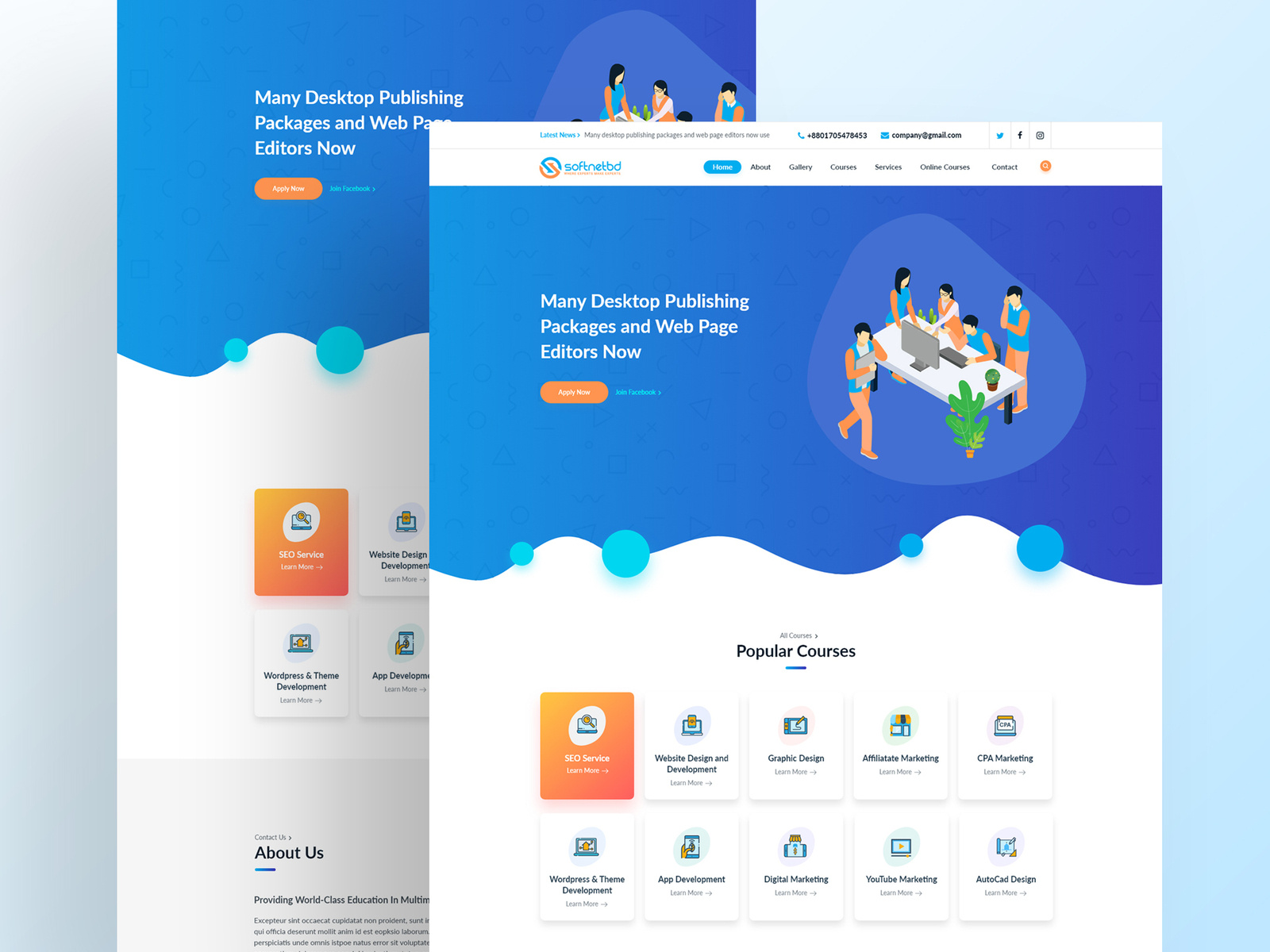 Softnet BD Website Design by SEO Audit Agency on Dribbble